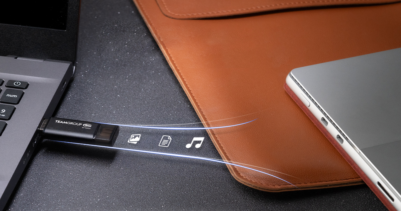 TEAM X1 MAX DRIVE 256GB BLACK USB 3.2 Gen2 External Solid State Flash Drive, Dual Interface Type ...